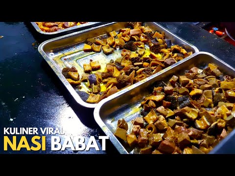 Nasi Babat Campur Paru Ati Jeroan - Sego Meduro Bang Sad Surabaya - Street Food Indonesia
