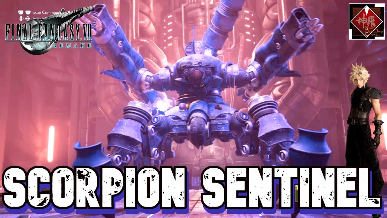 Final Fantasy VII Remake - Scorpion Sentinel (hard Mode) - YouTube
