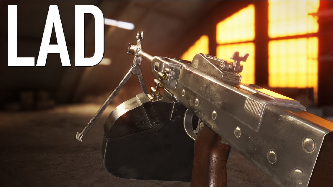 Battlefield 5 - LAD LMG in the Practice Range - YouTube