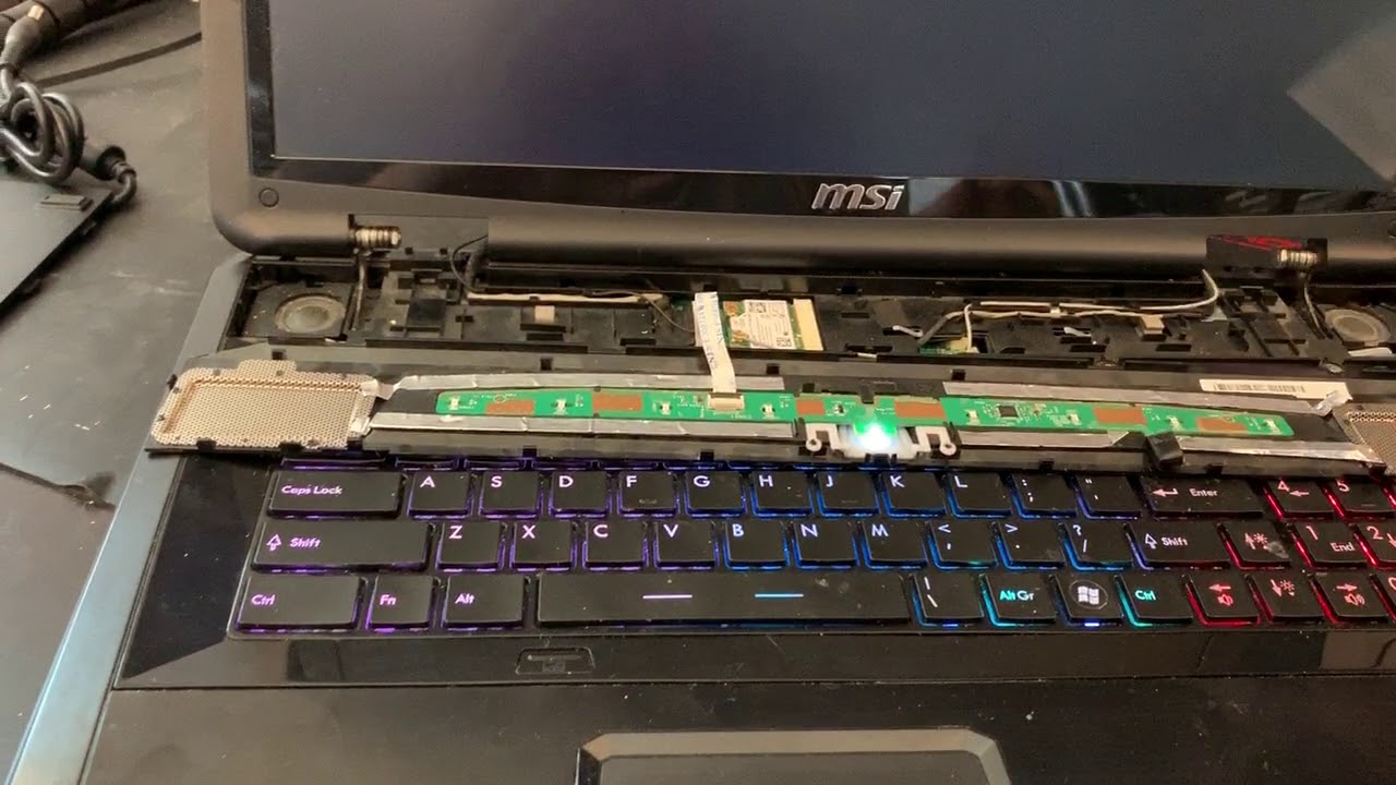MSI GT780R Gaming Laptop Power Switch Problem - YouTube