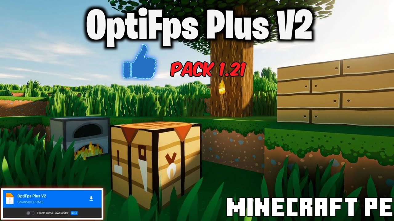 OptiFps Plus V2 pack For Minecraft pocket edition 1.21+all version 🤯 - YouTube