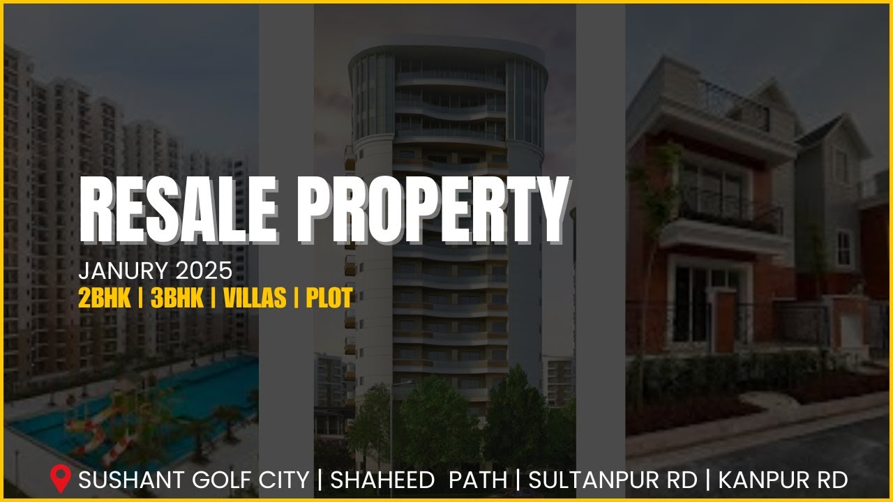 Lucknow Resale Properties : 2BHK, 3BHK, Flat ,Plot & Villas - YouTube