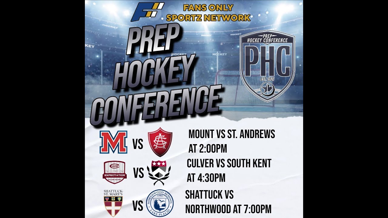 Prep Hockey Conference: Shattuck St. Mary's vs Northwood - YouTube