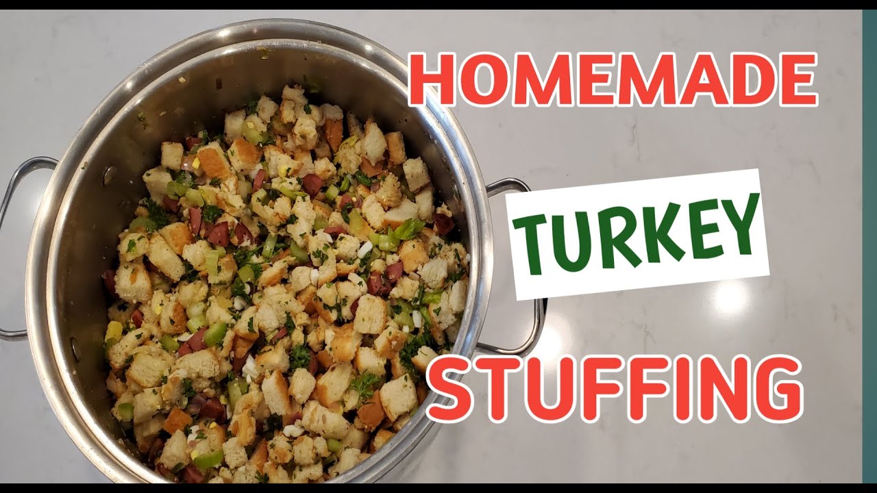 HOW TO MAKE TURKEY STUFFING - YouTube