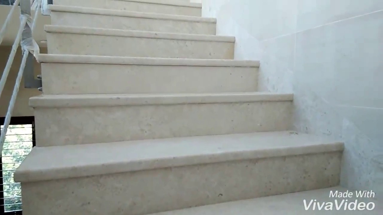 How look Italian marble staircase design - YouTube