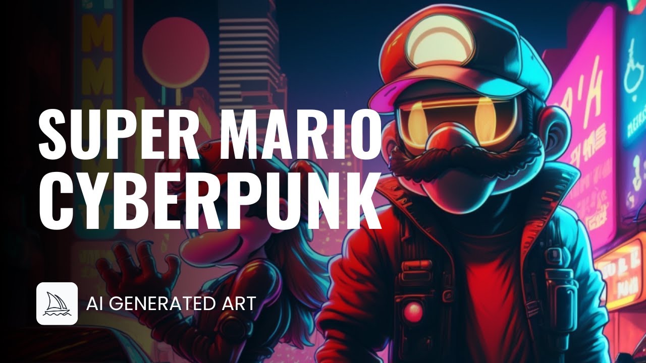 Cyber Mario Bros | Mario in Cyberpunk World AI Art - YouTube