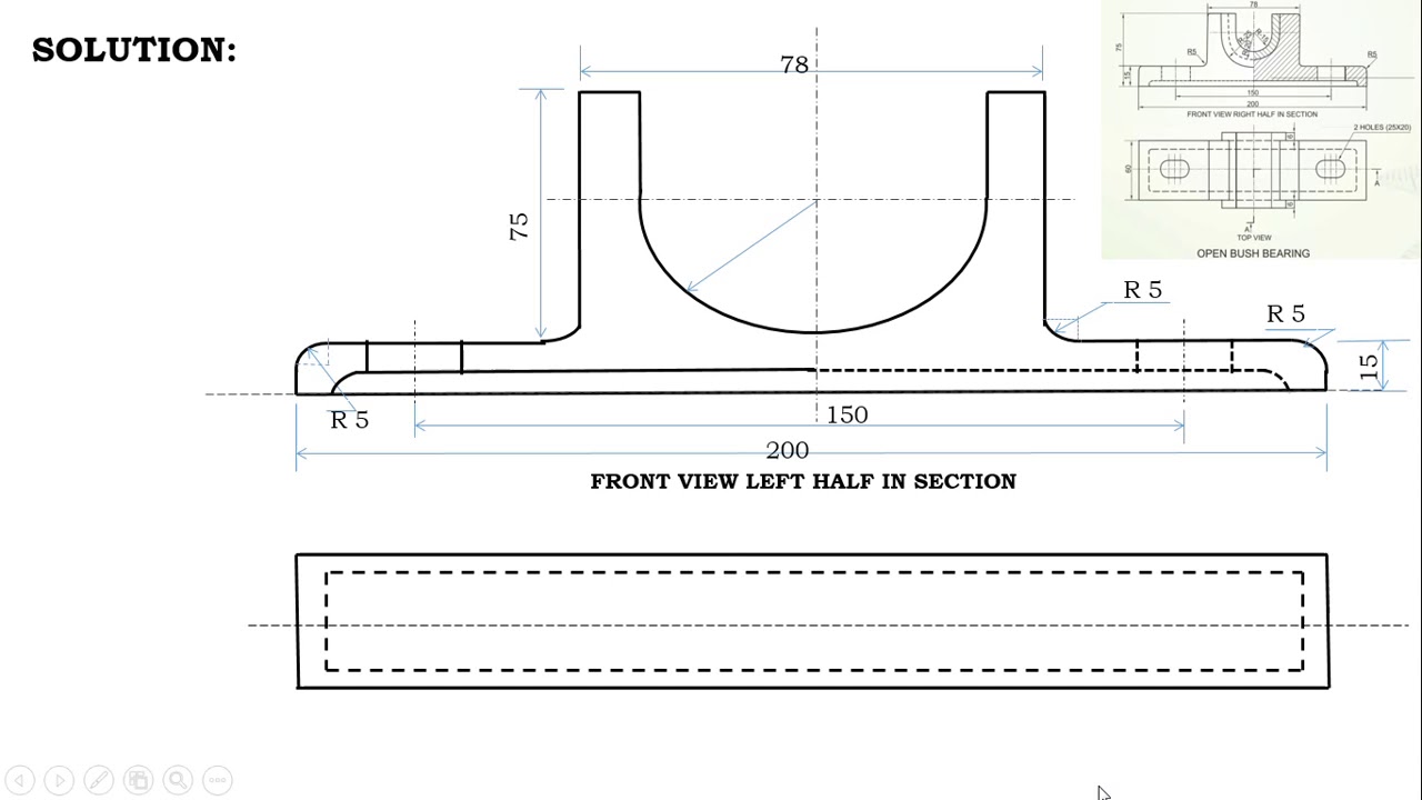 DIS ASSEMBLY DRAWING OF OPEN BUSH BEARING - YouTube