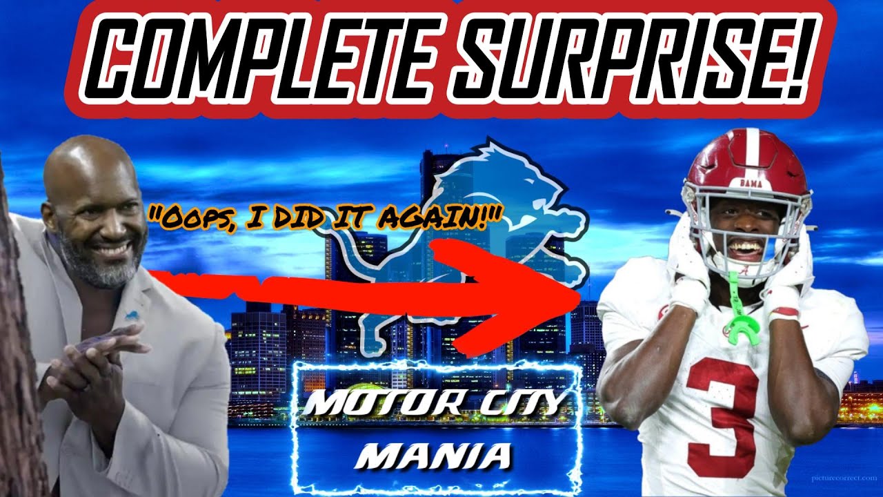 Detroit Lions STEAL Draft's BEST Cornerback Terrion Arnold! - YouTube