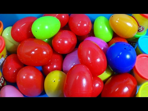 30 surprise eggs! Disney Cars MARVEL Spiderman Hello Kitty Party Animals MINIONS Trolls mymillionTV