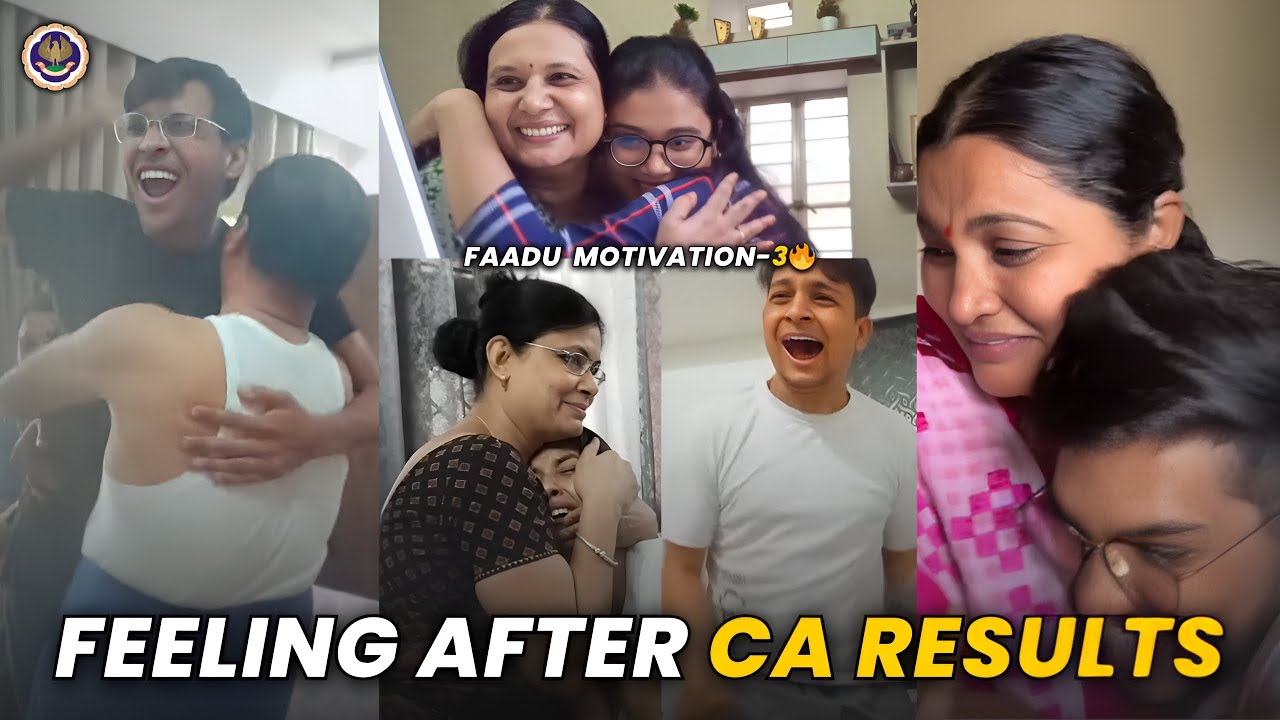 Most Heartfelt CA Results Reactions🥺💪 | Emotional Moments After ...