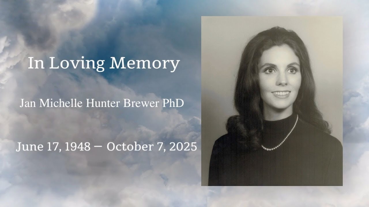 Celebration of Life- Jan Michelle Hunter Brewer PhD. - YouTube