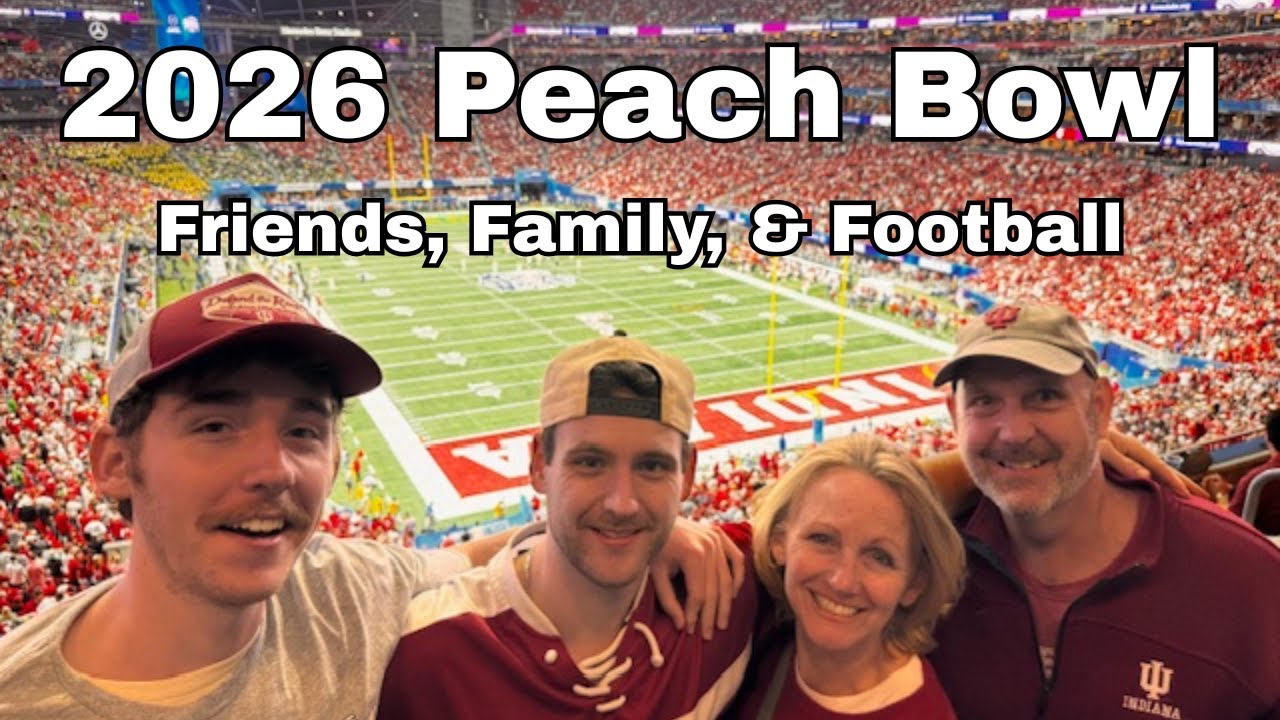 Peach Bowl Night in Atlanta 🍑 | IU Rolls to the Natty - YouTube
