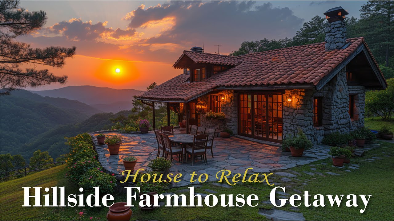 Rustic Charm: Touring a Hillside Farmhouse Getaway - YouTube