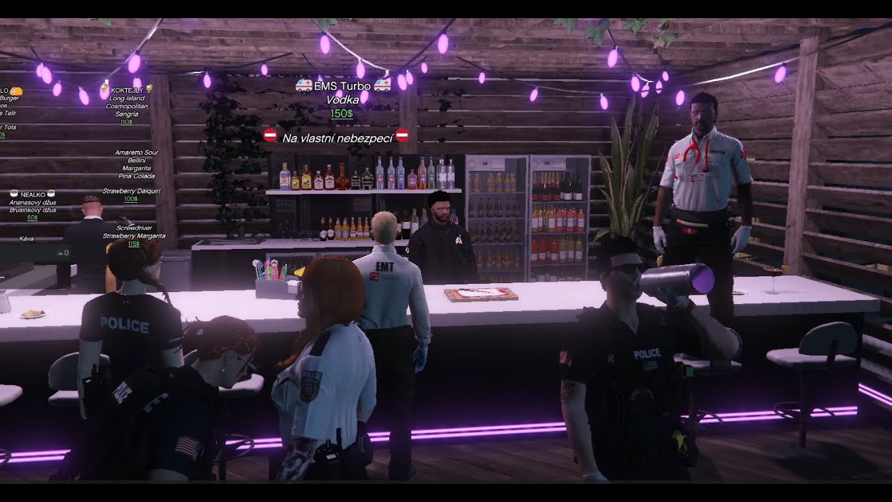 menší pařba / Fivem RP server Addict 3.0 - YouTube