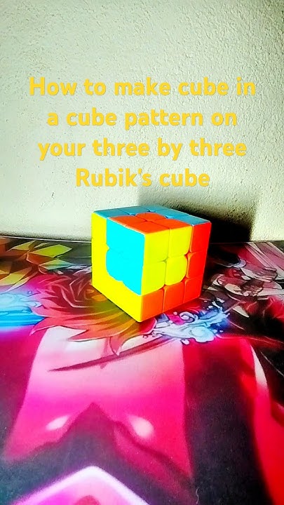 How to make cube in a cube pattern on your three by three Rubik's cube #rubikscube #short - YouTube