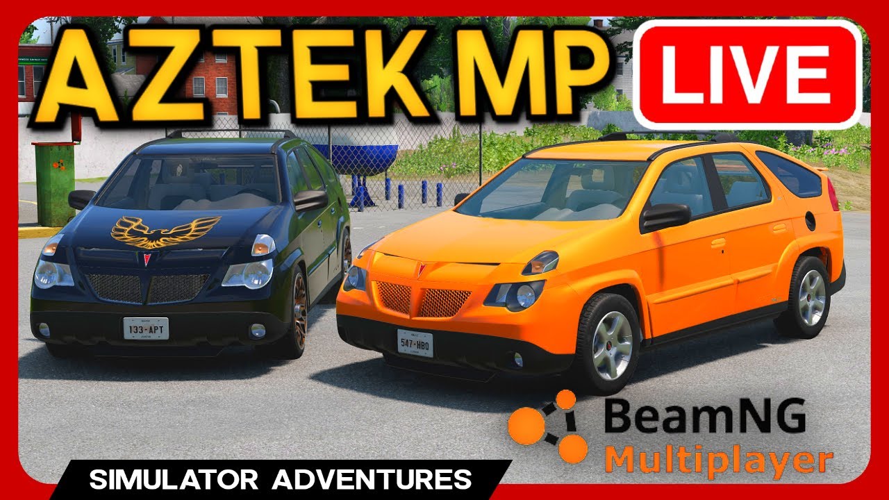 PONTIAC AZTEK In BeamMP! - BeamNG Multiplayer LIVE - YouTube