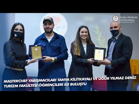 MasterChef Yarışmacıları olan Uğur Yılmaz Deniz ve Tanya Kilitkayalı DAÜ Öğrencileri ile Buluştu
