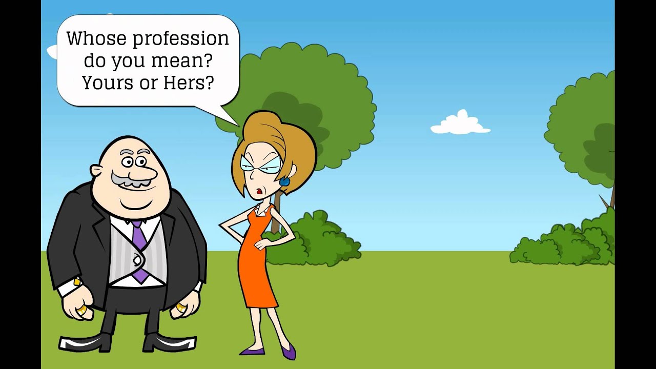 Her profession. A funny animation joke. - YouTube