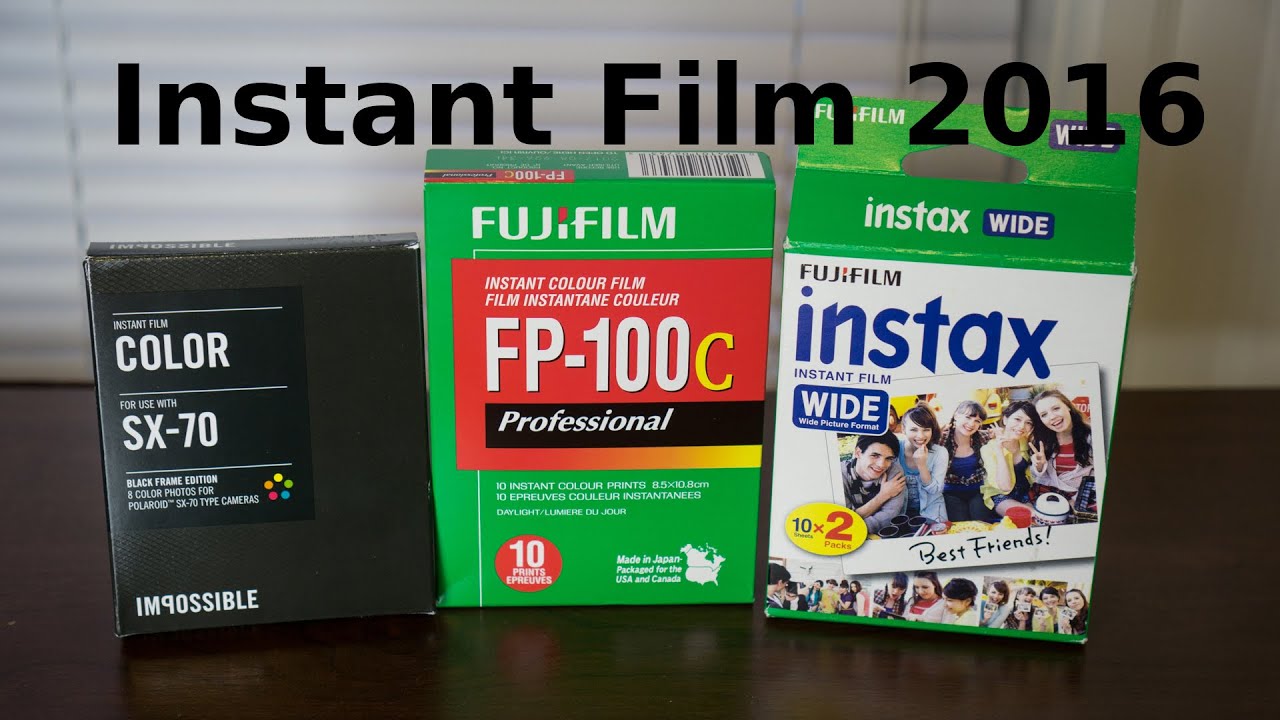 Instant Film YOU Can Shoot in 2016 - YouTube