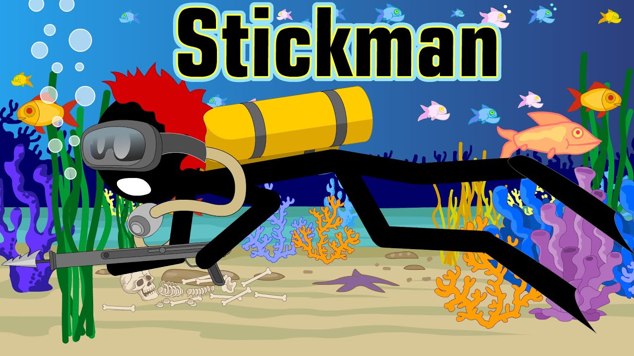Stickman mentalist . Scuba diver - YouTube