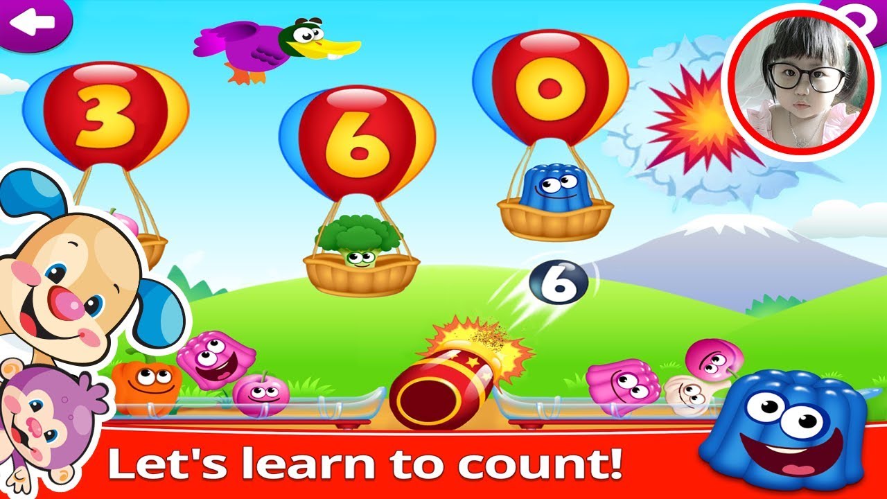 Laugh and Learn - Funny Food Math Kids Number game for Toddler - Learn ...