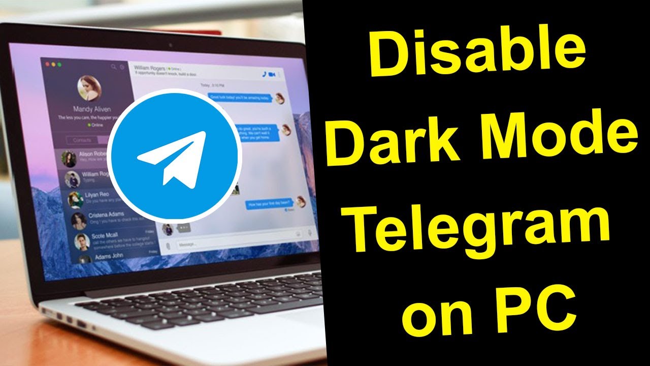 How to Disable Dark Mode in Telegram App on Desktop? - YouTube