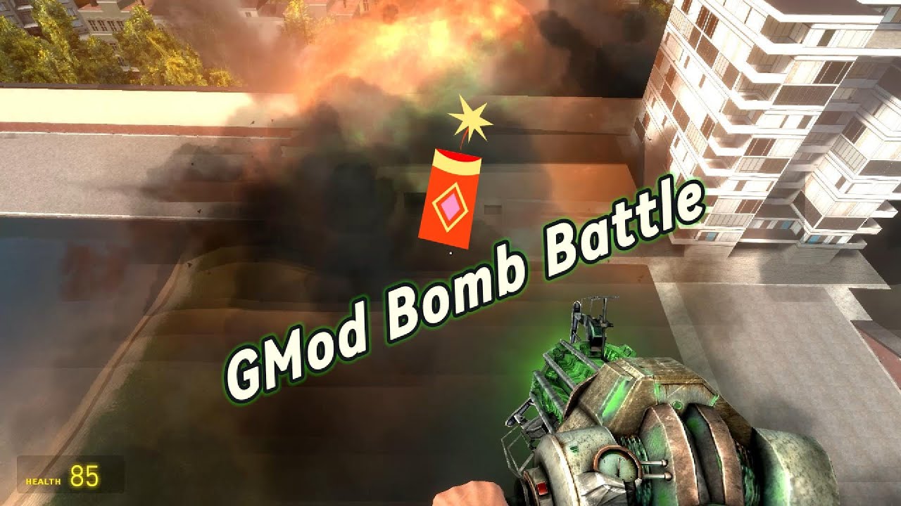 Garry's Mod Bomb Battle with my friend - YouTube