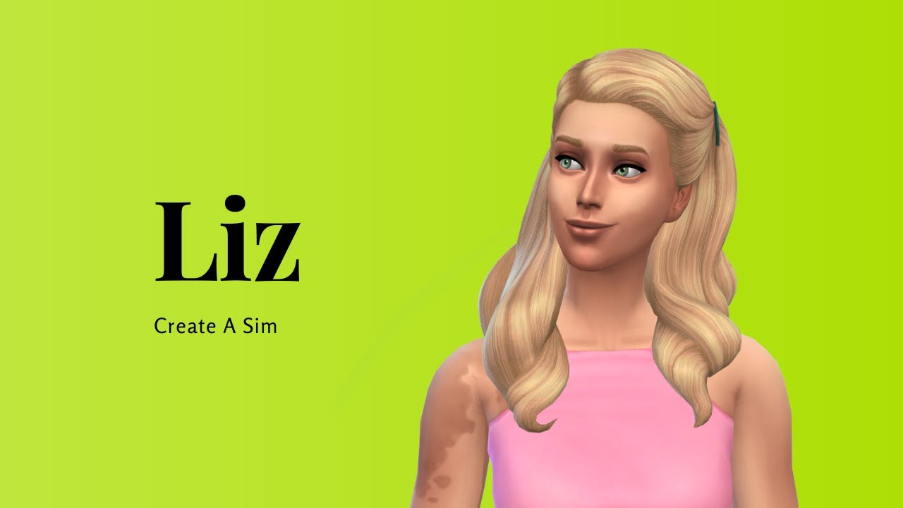 #008 Create A Sim | Liz Gibbens | The Sims 4 | no CC | Purplepaleblue ...