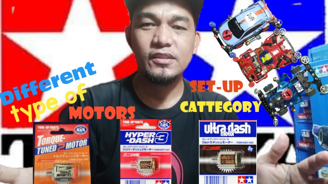 DIFFERENT' type of TAMIYA mini4wd"MOTORs" for different set-up ...