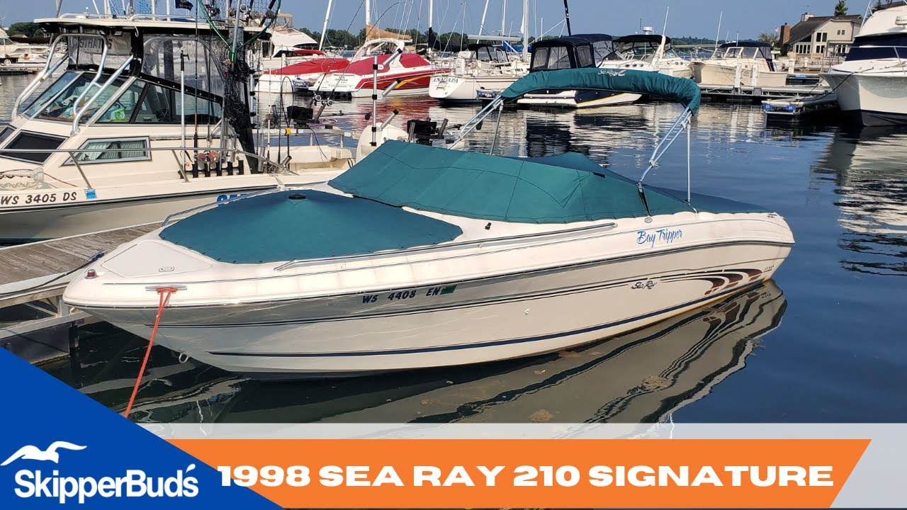 1998 Sea Ray 210 Signature Boat Tour SkipperBud's - YouTube