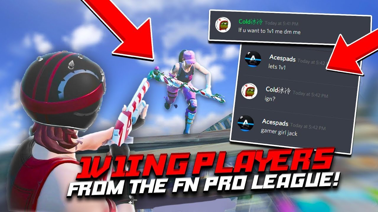 1v1ing players from the FN PRO League (they rage) - YouTube