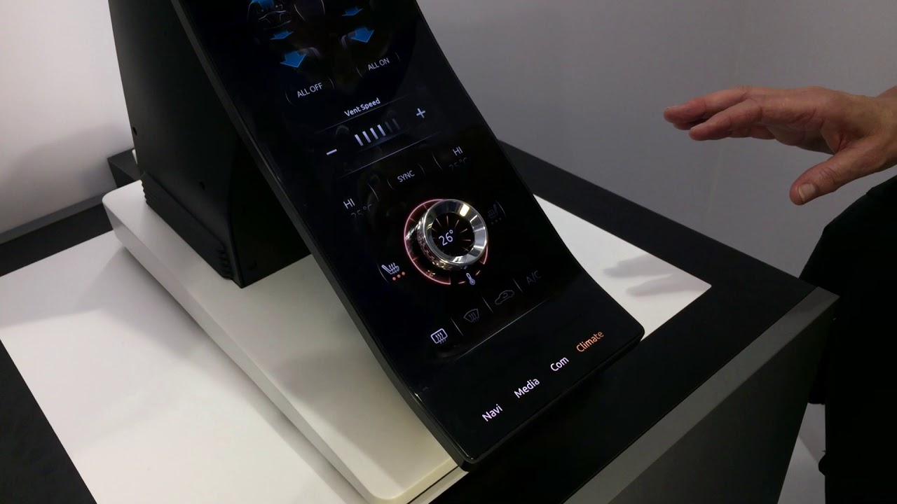 Continental haptic center console for fully automated driving at the ...
