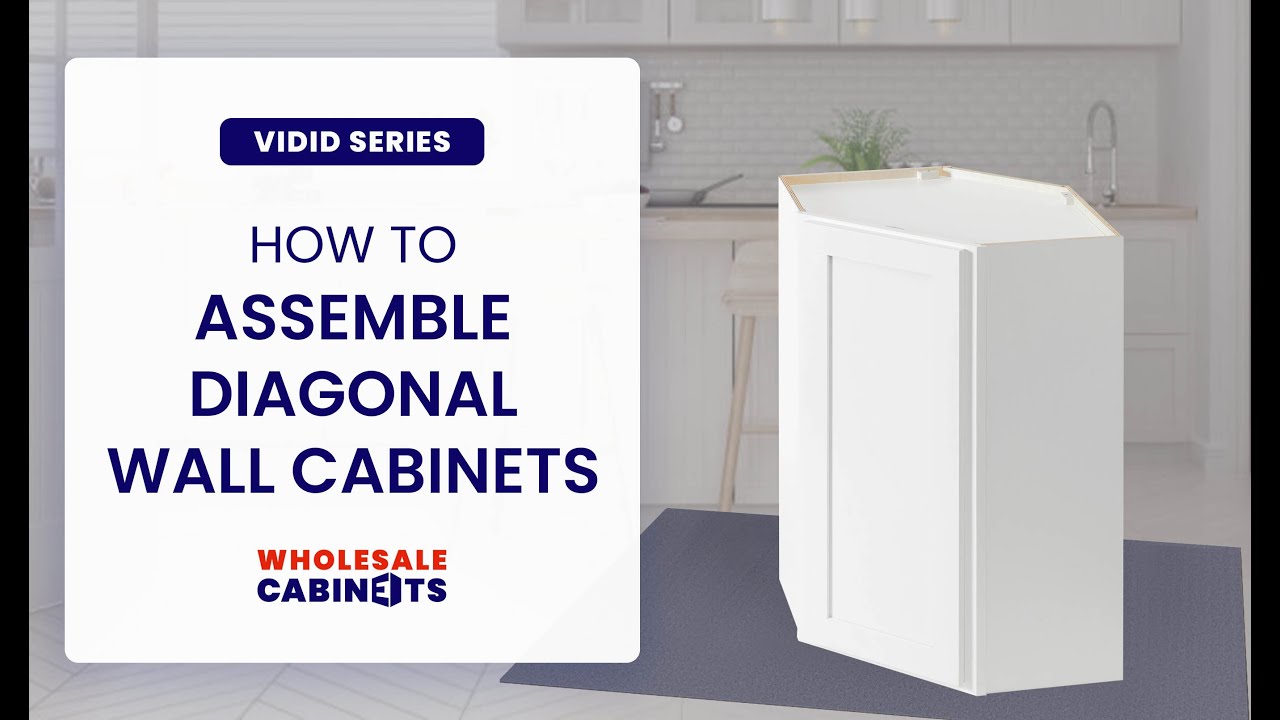 Vivid Series - How to Assemble Diagonal Wall Cabinets - YouTube