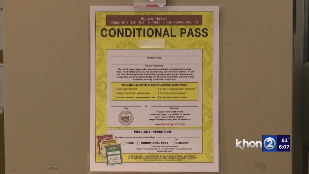 Foodborne illness complaints, yellow placard violations up - YouTube