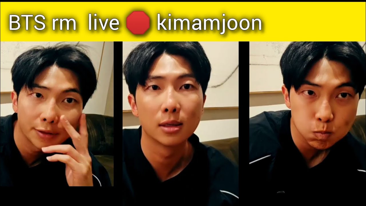 RM live today 🛑 live on wewars eng sub bts - YouTube