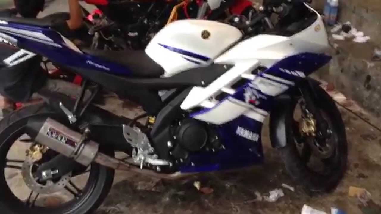 Yamaha R15 with Over Racing full system Exhaust - Layz Motor - YouTube