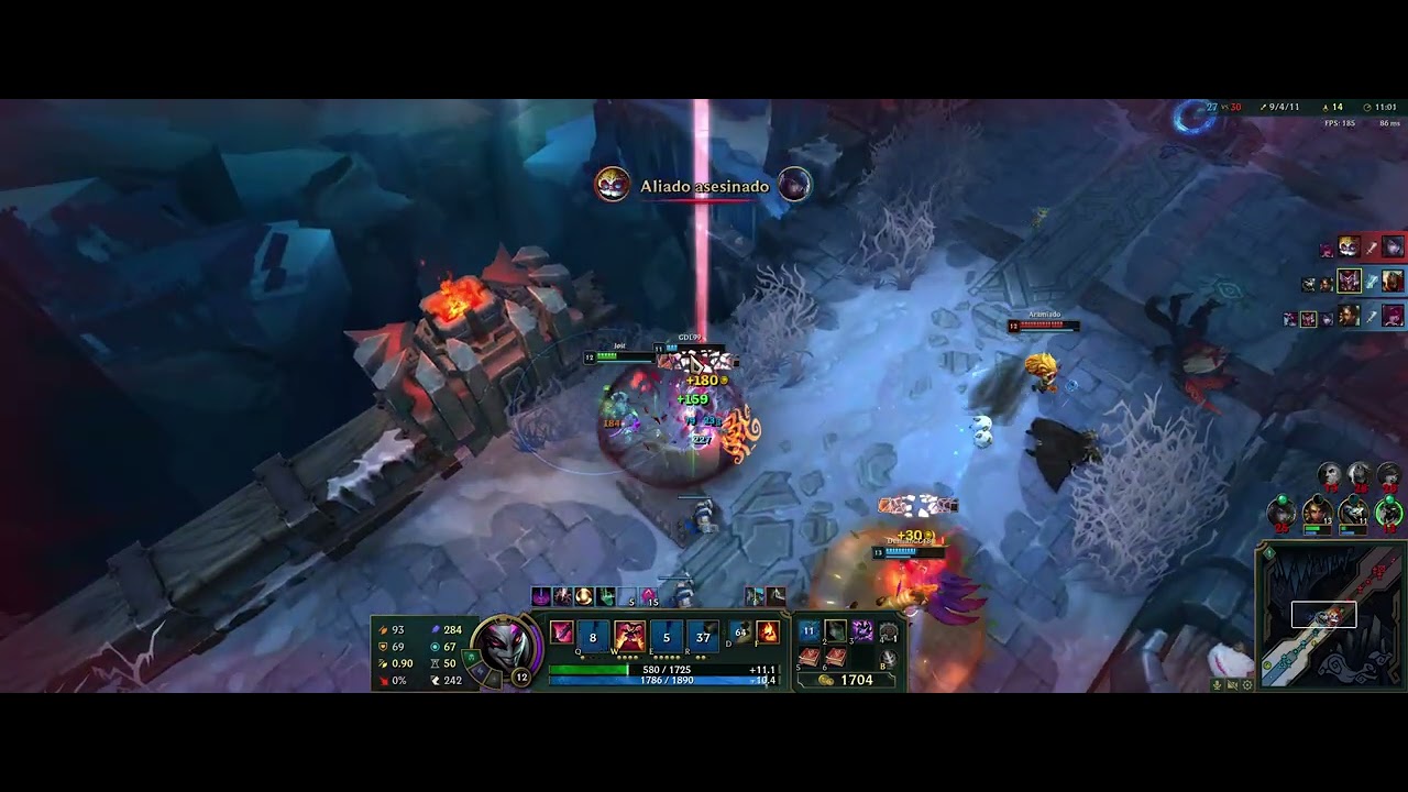 Shaco & Giant Cho'gath 10k HP, ARAM (UltraWide) - YouTube