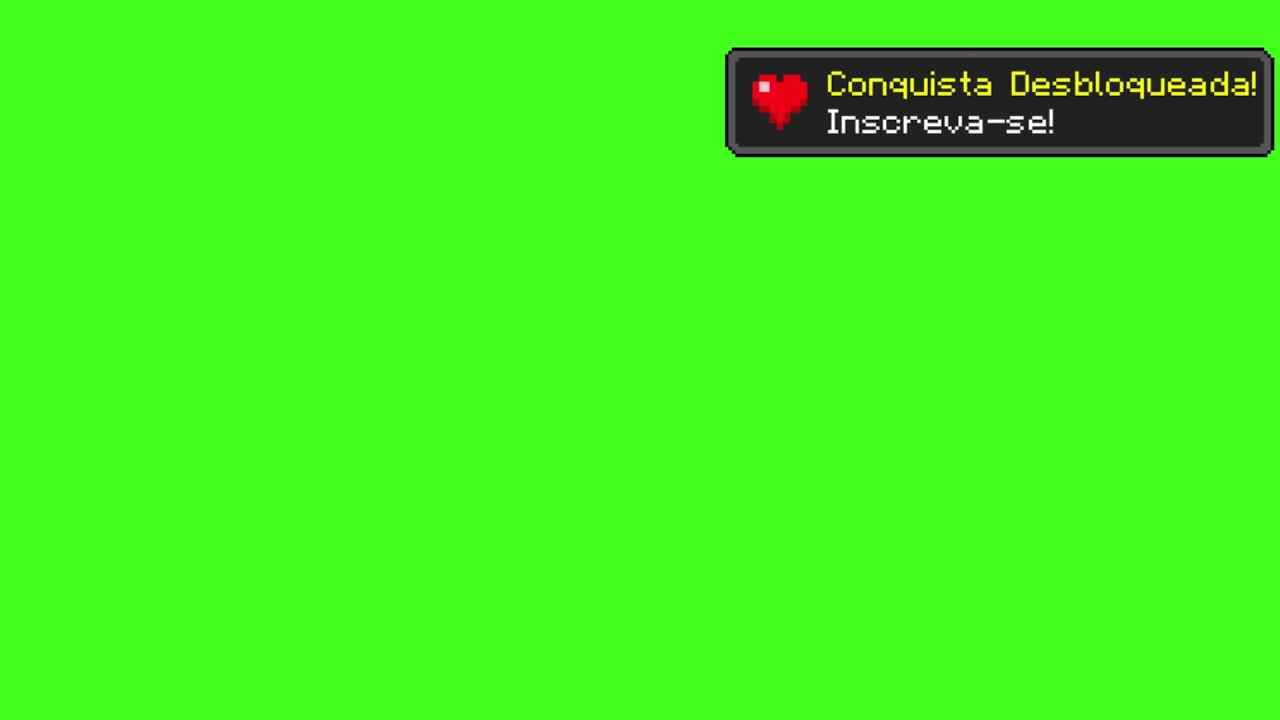 Chroma Key Minecraft ! Conquista ! inscreva-se !! - YouTube