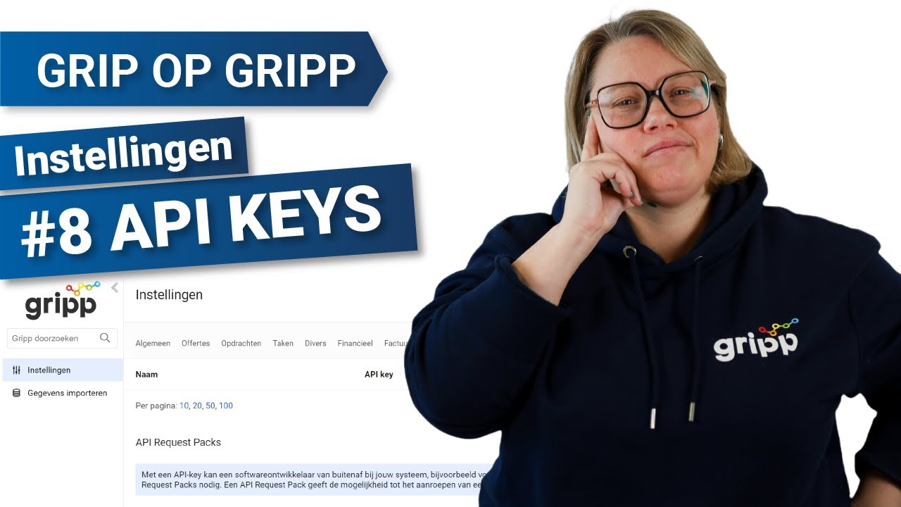#8 Instellingen API keys | Grip op Gripp - YouTube