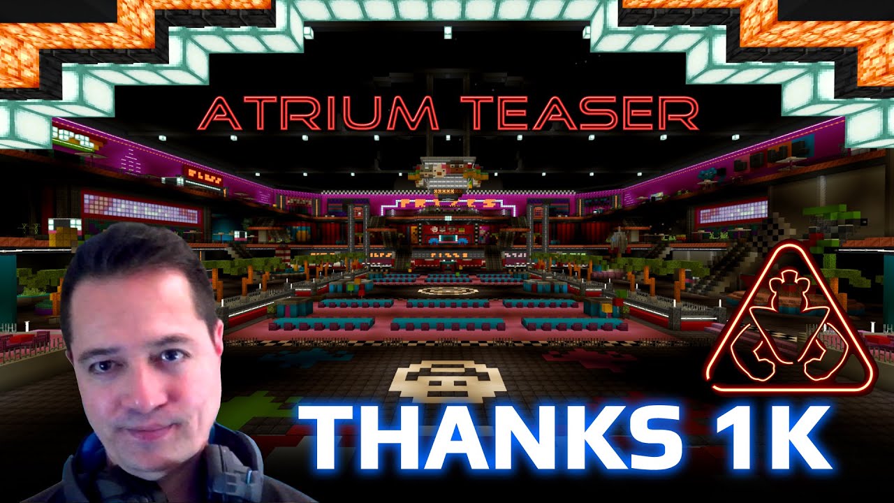 Minecraft FNAF - Building the Atrium from Security Breach in Minecraft ...