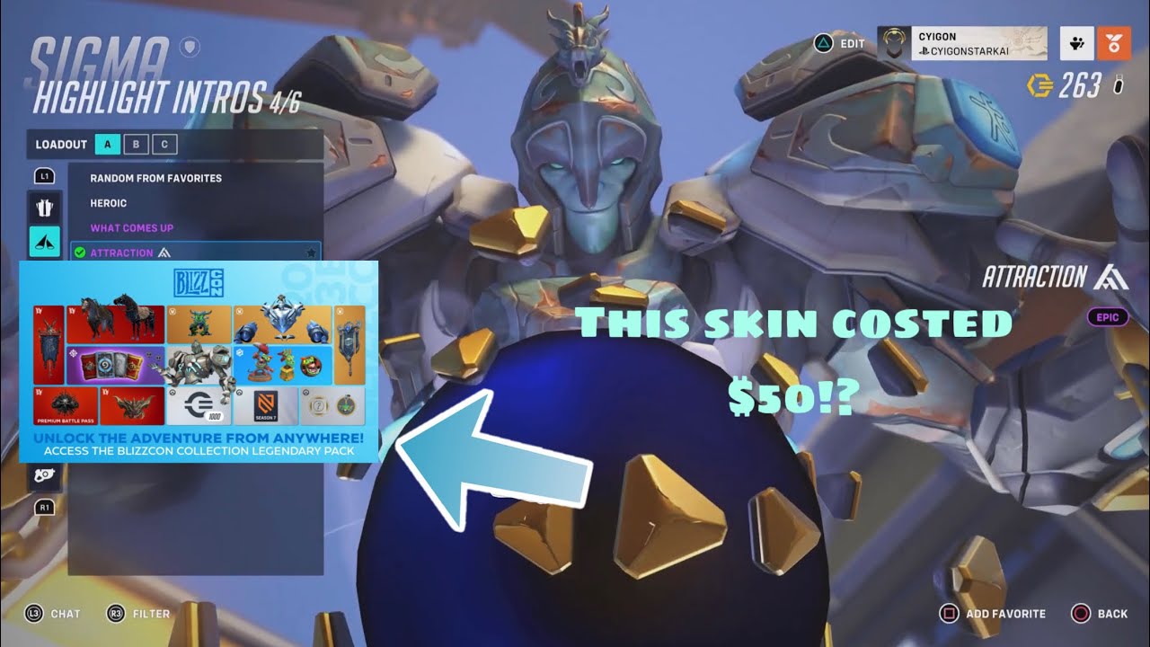 Drowned Warrior Sigma skin showcase | Overwatch 2 | - YouTube