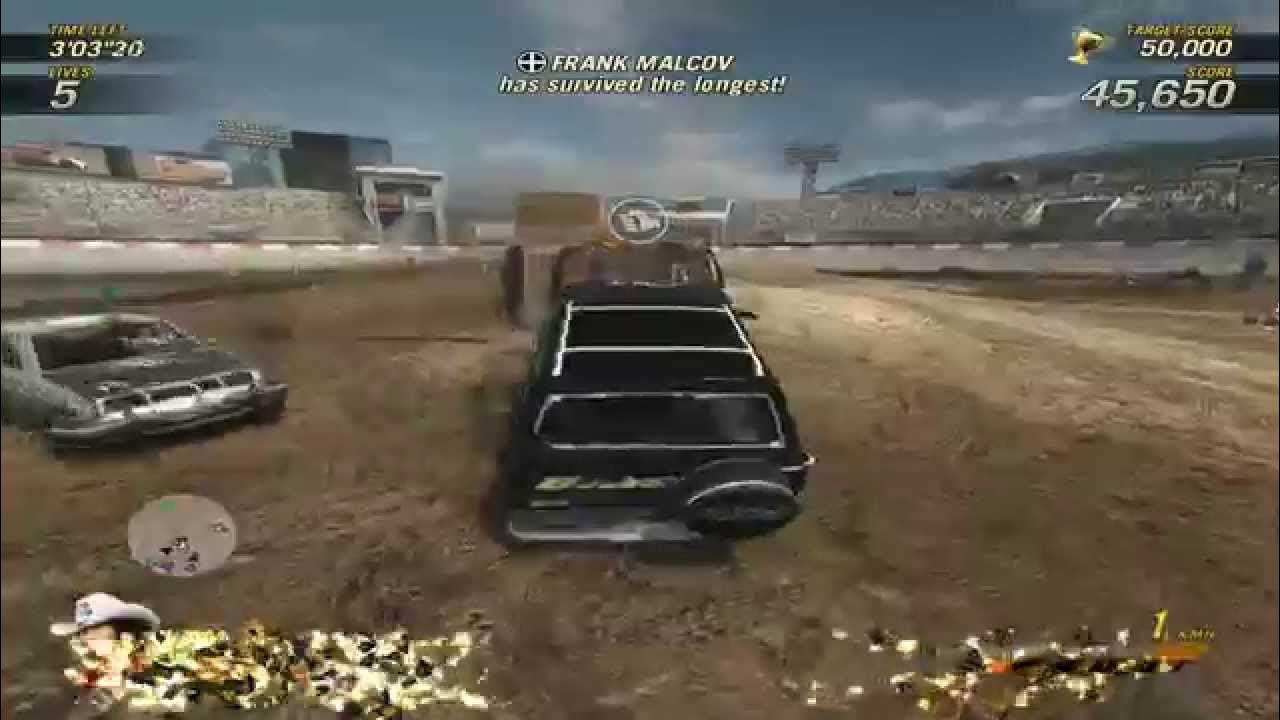 FlatOut Ultimate Carnage - Derby Bowl 2 - Deathmatch Derby with Blaster XL - YouTube