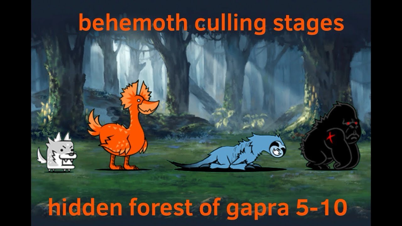 [the battle cats] hidden forest of gapra (stages 5-10) - YouTube