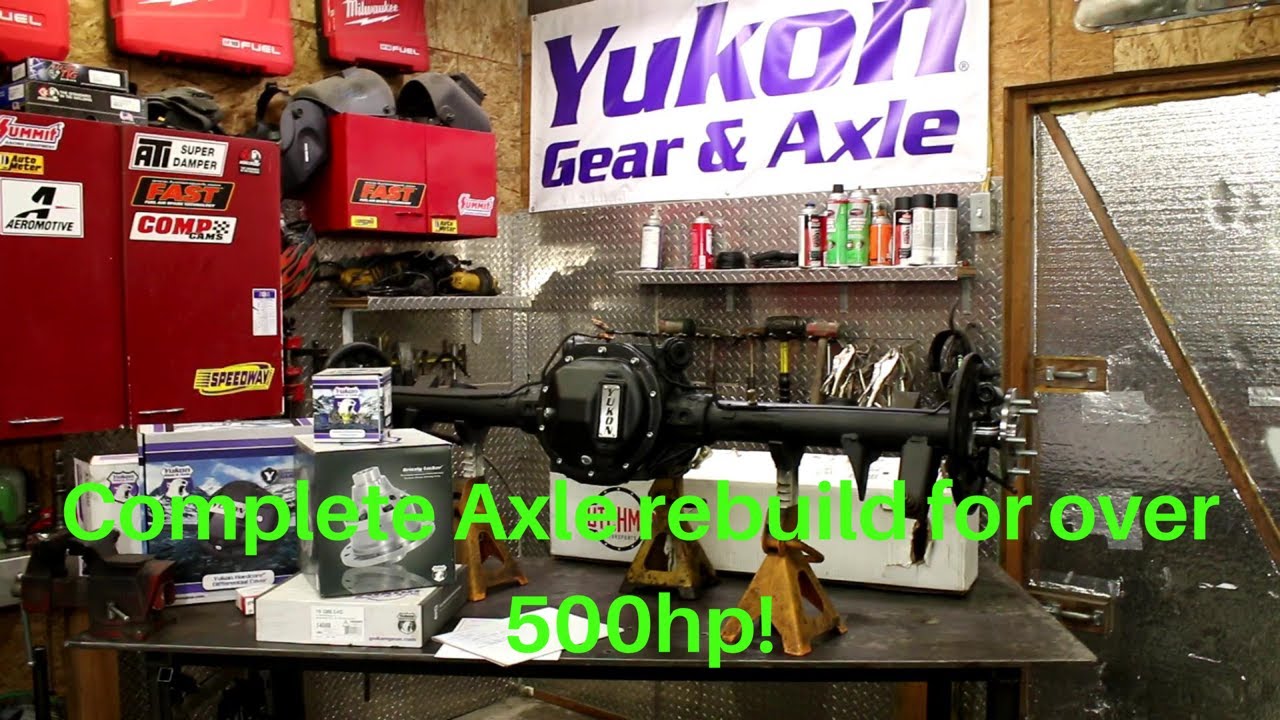 Full axle rebuild for a GM 10 bolt to handle over 500 horsepower - YouTube