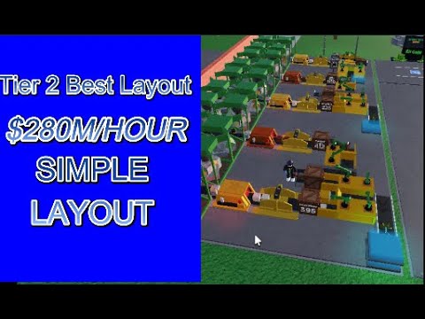 The Best Tier 2 layout in Factory Simulator Roblox - YouTube