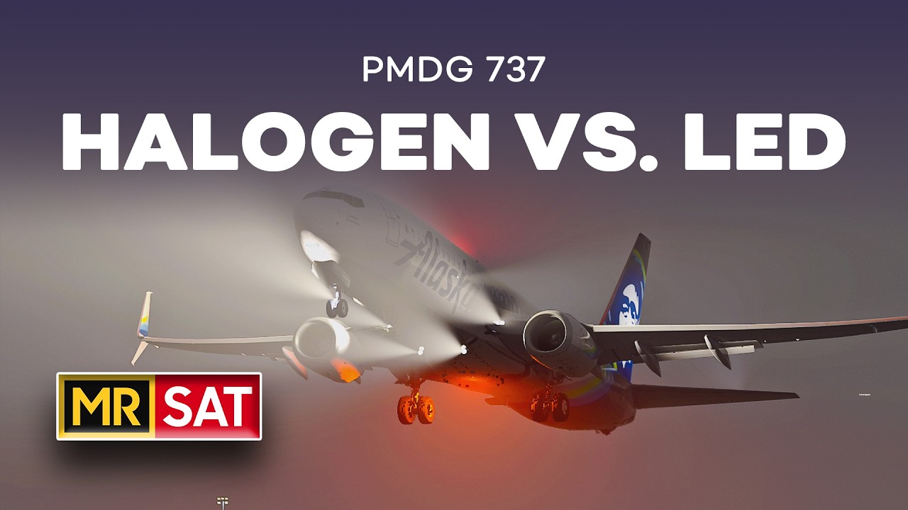 Are you team LED Lights? or Team Halogen? | PMDG 737 | MSFS - YouTube