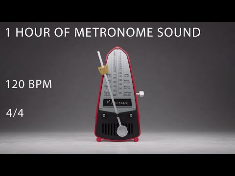 1 Hour of Metronome Sound Tempo - 120bpm - 4/4 - YouTube