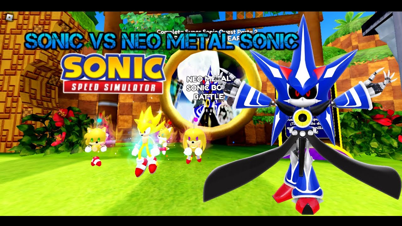 SONIC VS NEO METAL SONIC EN :SONIC SPEED SIMULATOR - YouTube