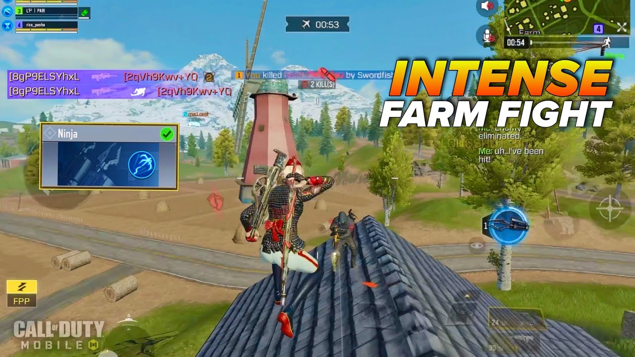 NINJA CLASS GAMEPLAY! Smart Play And Intense Fight On Farm | CODM BR Full Gameplay - YouTube