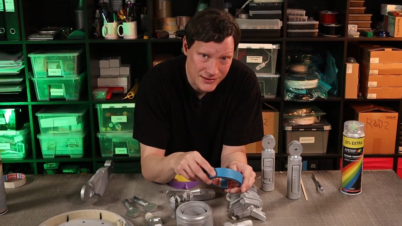 Malertape og 3D-printede dele til min Pit Droid - EF 51 - YouTube